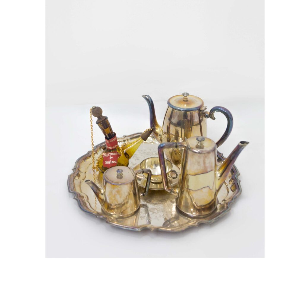 Antique Brass Tea Set